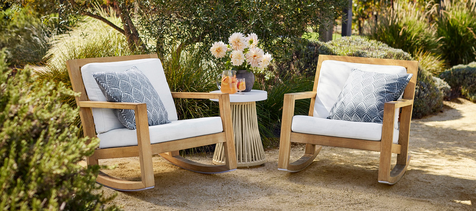 Teak wood rockers store