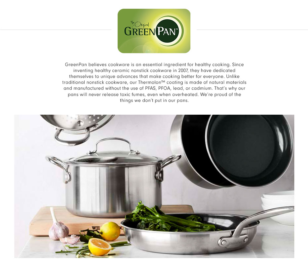 GreenPan™ Prestige Ceramic Nonstick 11-Piece Cookware Set | Williams Sonoma