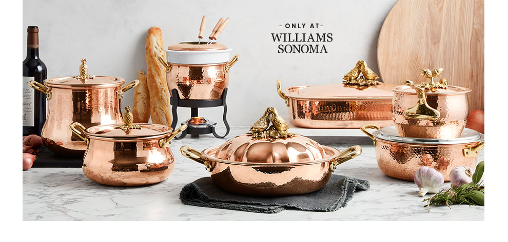 Ruffoni Historia Hammered Copper Polenta Pot with Acorn Handle - 3 1/2 ...