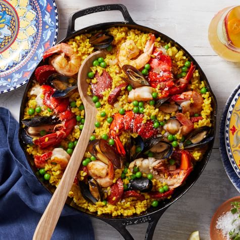 Oven-Baked Paella with Seafood and Chorizo | Williams Sonoma