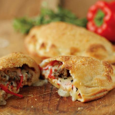 Sausage & Red Pepper Calzones | Williams Sonoma