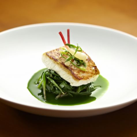 Milk-Poached Halibut Flavored with Rosemary and Makrut Lime Leaves ...
