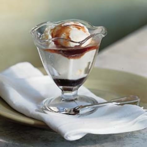Traditional Vanilla Gelato with Wild Cherry Syrup | Williams Sonoma