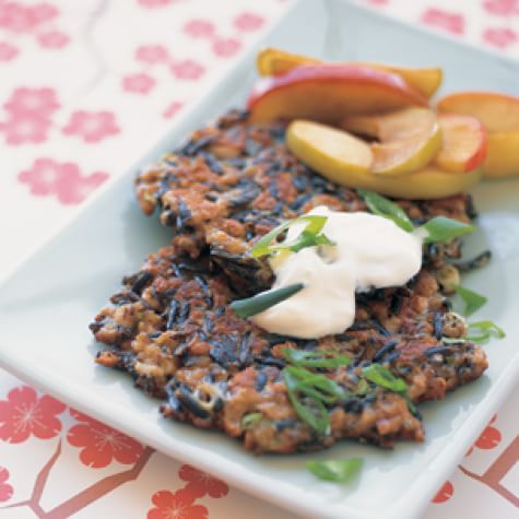 Wild Rice Cakes with Smoked Mozzarella and Pecans | Williams Sonoma