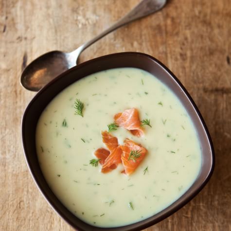 Potato-Leek Puree with Smoked Salmon and Dill | Williams Sonoma