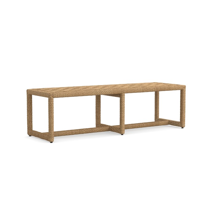 Vista Woven Backless Bench | Williams Sonoma
