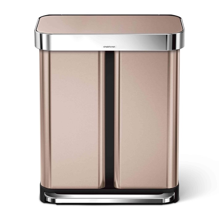 simplehuman Dual Compartment Step Can with Liner Pocket, 58L | Williams ...