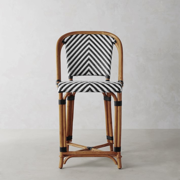 Parisian Bistro Woven Counter & Bar Stool | Williams Sonoma