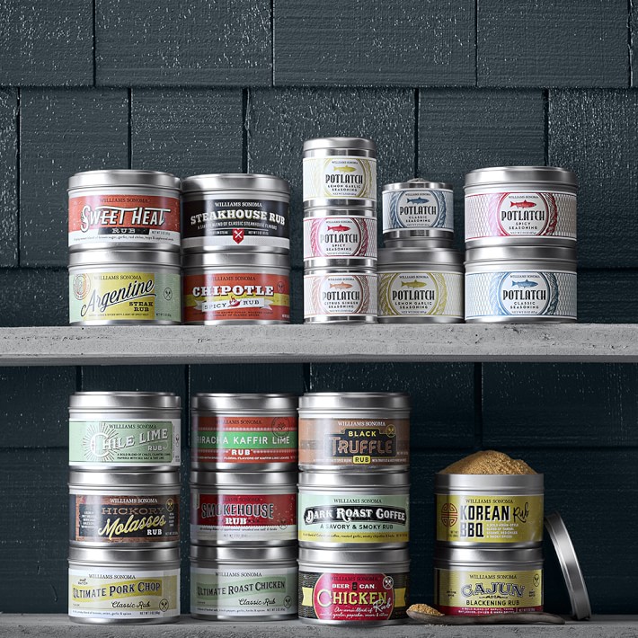 Organic Dry Rub Shaker Tins - Set of 3 | Williams Sonoma