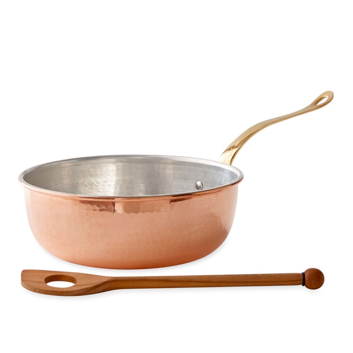 Ruffoni Historia Hammered Copper Chef’s Pan with Acorn Handle ...