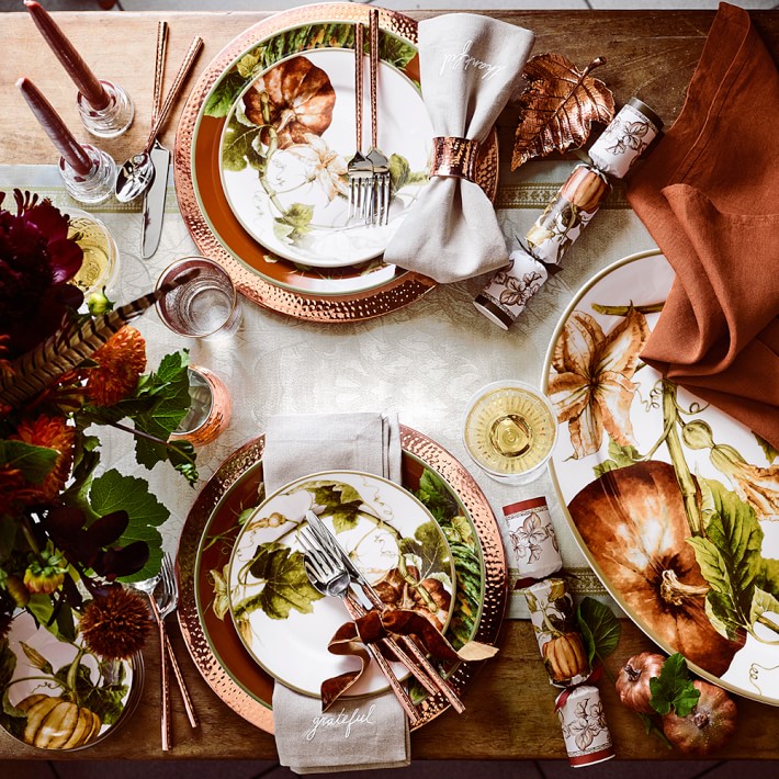 Botanical Pumpkin Salad Plates | Williams Sonoma