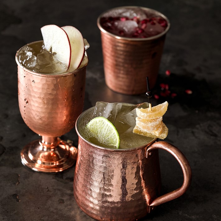 Hammered Copper Mug | Cocktail Glasses | Williams Sonoma