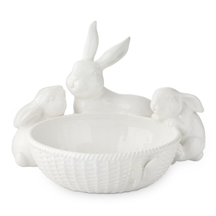 Sculptural Bunny Family Serving + Salad Bowl | Williams Sonoma