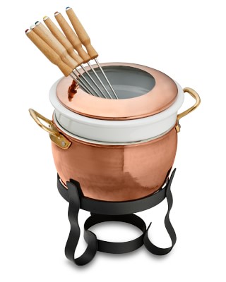 Ruffoni Historia Hammered Copper Polenta Pot with Acorn Handle - 3 1/2 ...