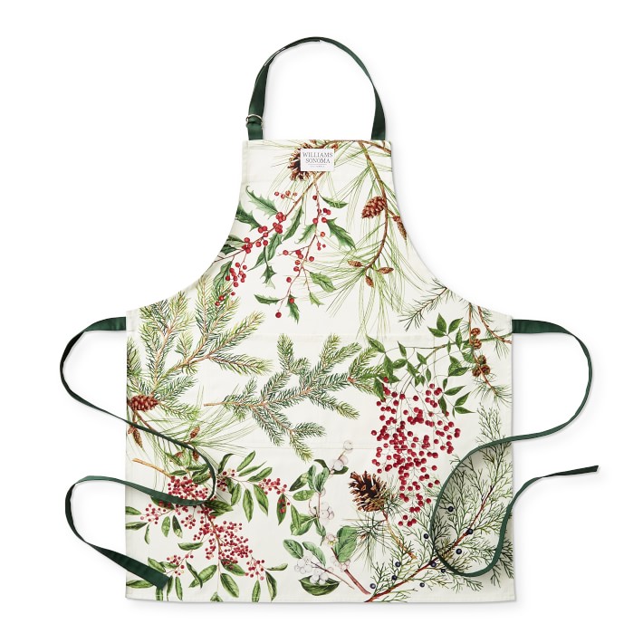 Woodland Berry Holiday Apron | Williams Sonoma