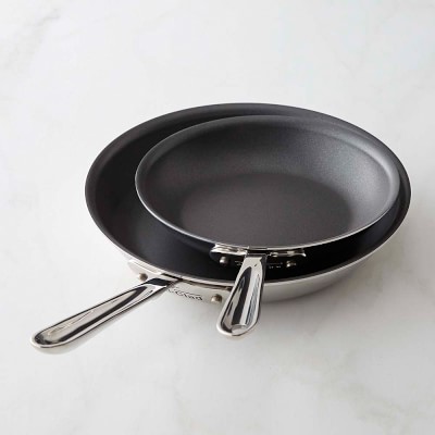 All-Clad d5 Stainless-Steel Nonstick Frying Pan Set | Williams Sonoma