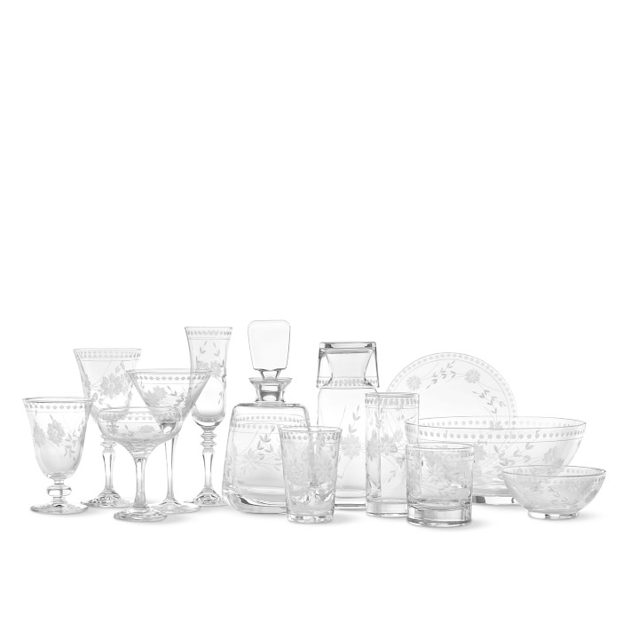 Vintage Etched Stemware Collection | Williams Sonoma