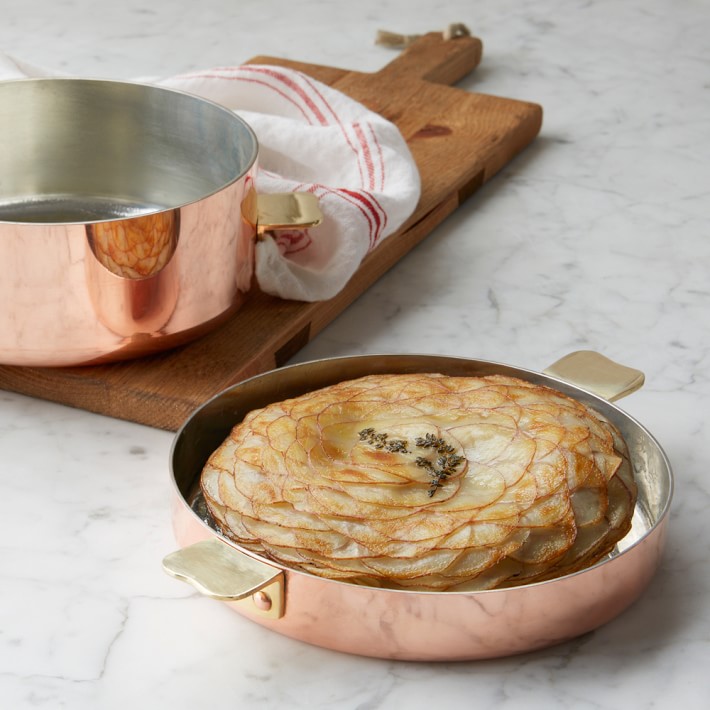 Mauviel Copper Pommes Anna Pan | Dutch Oven | Williams Sonoma