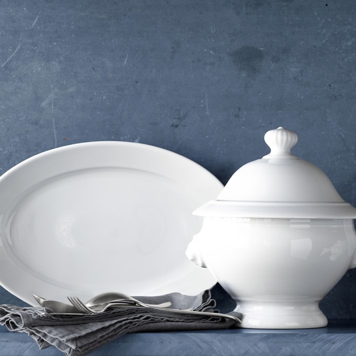 Apilco Oval Porcelain Serving Platter | Williams Sonoma