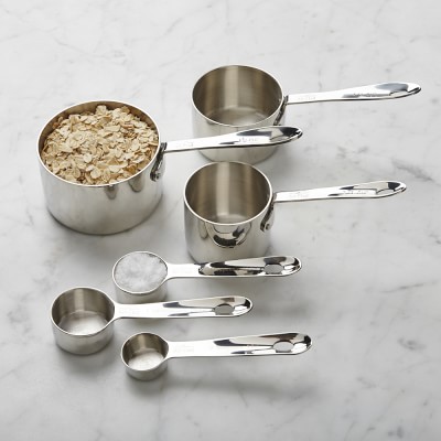 All-Clad Stainless-Steel Measuring Cups & Spoons | Williams Sonoma