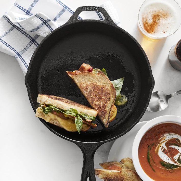 Lodge Seasoned Cast Iron 7-Piece Skillet Cookware Set | Williams Sonoma