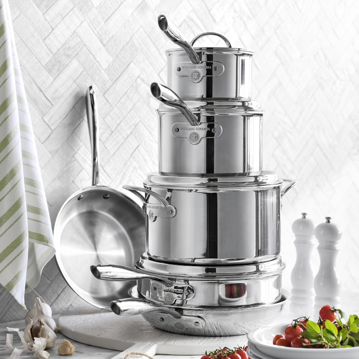Williams Sonoma Signature Thermo-Clad™ Stainless-Steel 10-Piece ...