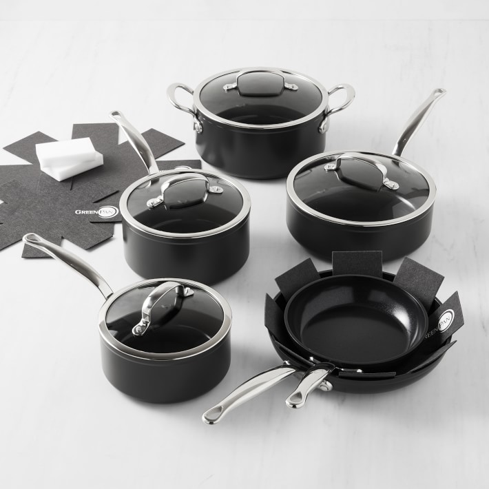 GreenPan™ Premiere Hard Anodized Ceramic Nonstick 10-Piece Cookware Set | Williams Sonoma