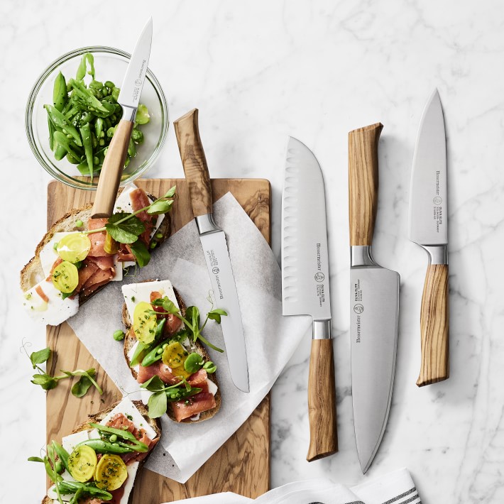 Royale Elite Walnut Santoku Knife - 7" | Williams Sonoma