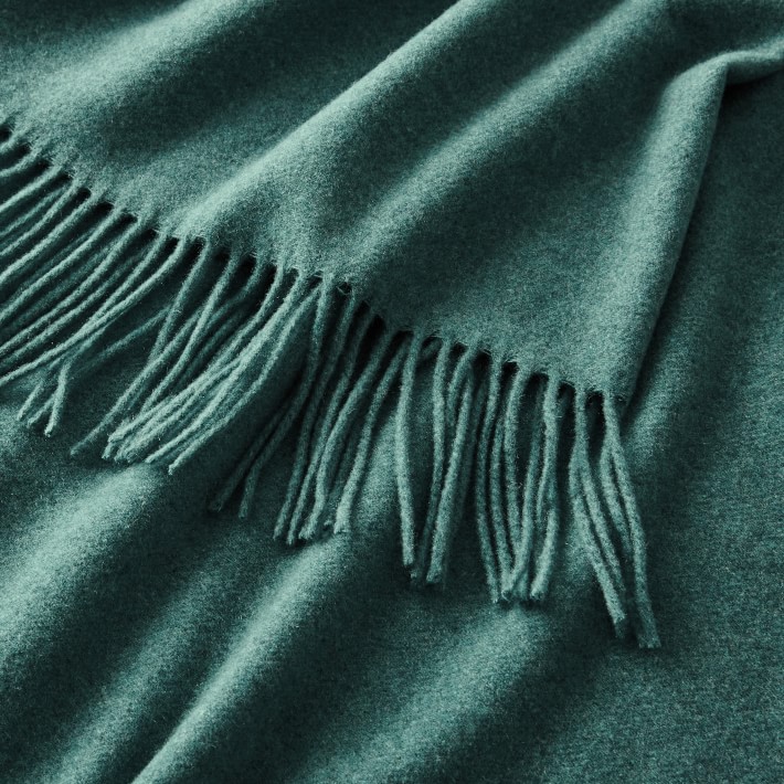 Solid Cashmere Throw Blanket | Williams Sonoma