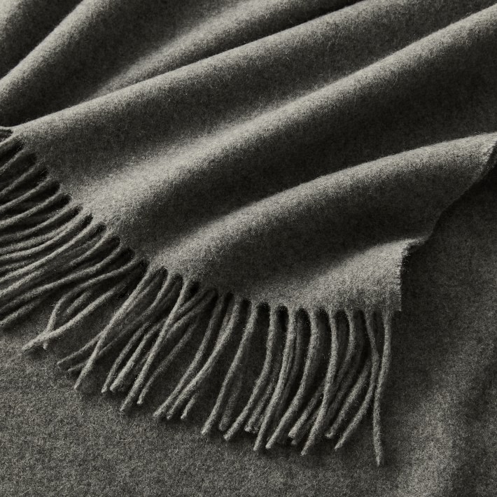 Solid Cashmere Throw Blanket | Williams Sonoma