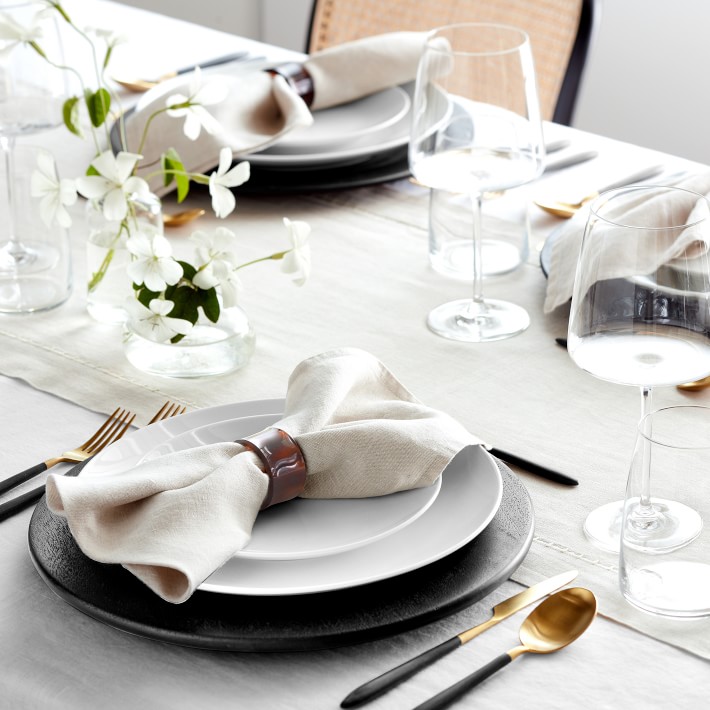 Italian Washed Linen Table Runner | Williams Sonoma