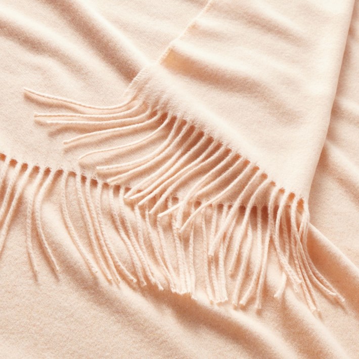 Solid Cashmere Throw Blanket | Williams Sonoma