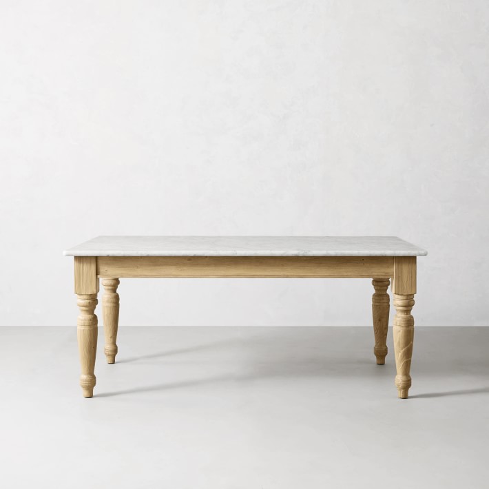 Harvest 72" Dining Table, Marble Top | Williams Sonoma