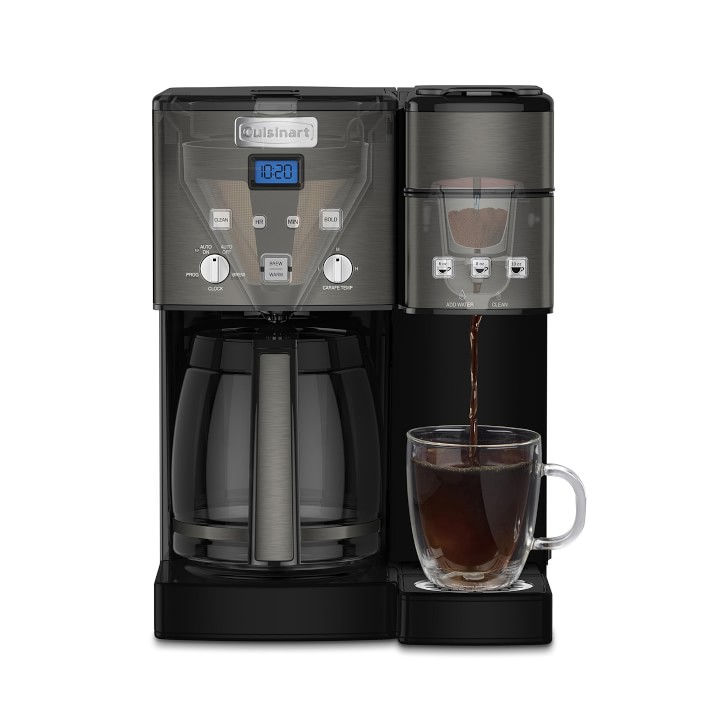 Cuisinart Coffee 12-Cup Centre & Single-Serve Brewer with Glass Carafe ...