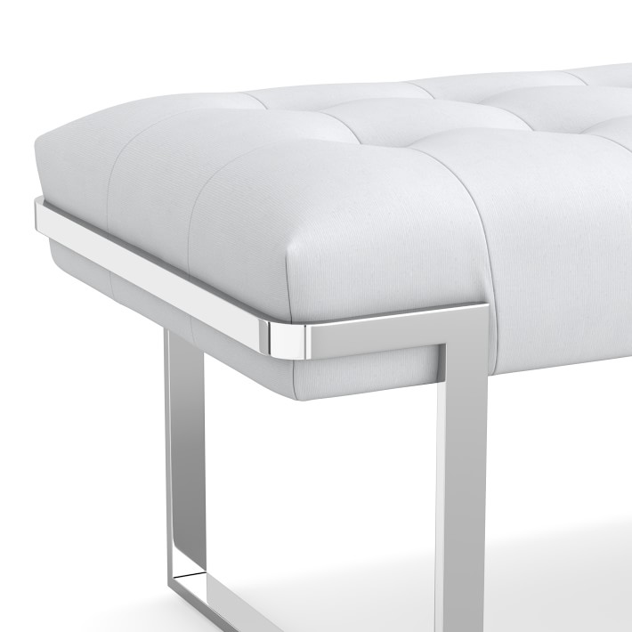 Mixed Material Indoor Bench | Williams Sonoma