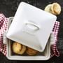 Le Creuset Heritage Stoneware Shallow Square Covered Baking Pan ...