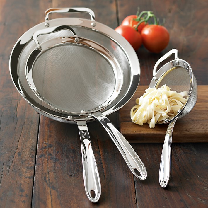 All-Clad 3-Piece Stainless-Steel Strainer Set | Williams Sonoma CA ...