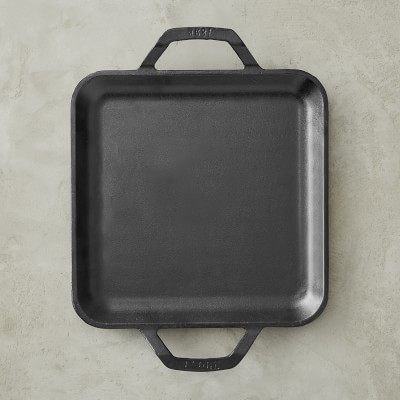 Lodge Chef Collection Cast-Iron Double Handled Square Griddle - 11 ...