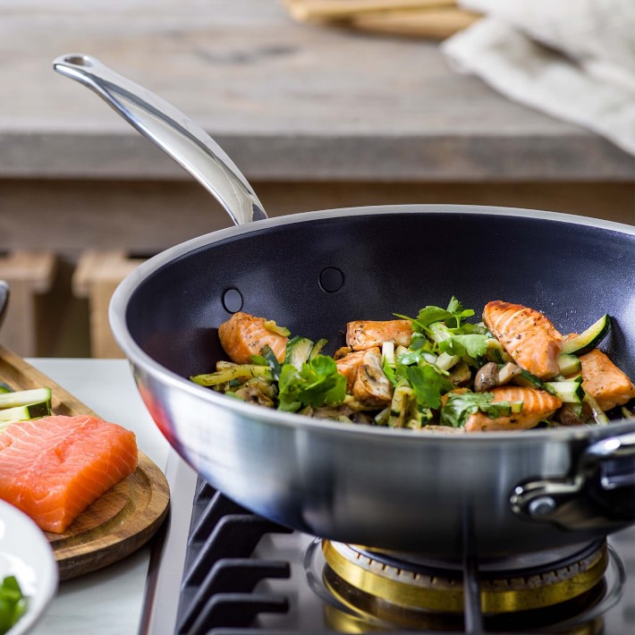 GreenPan™ Premiere Ceramic Nonstick 12-In Covered Wok with Helper ...