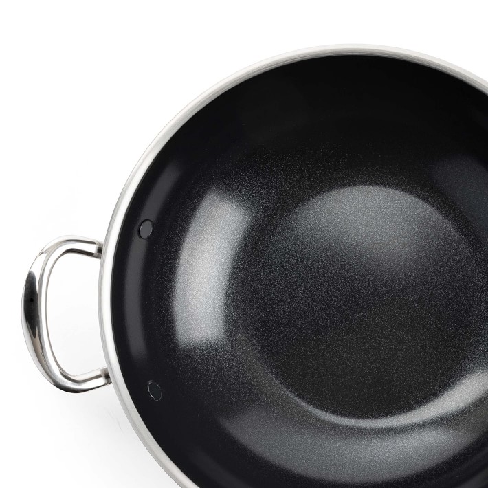 GreenPan™ Premiere Ceramic Nonstick 12-In Covered Wok with Helper ...