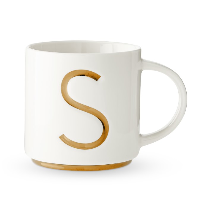 Gold Monogram Mug | Williams Sonoma CA | Williams Sonoma