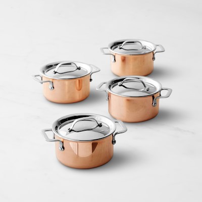 Williams Sonoma Copper Mini Cocottes - Set of 4 | Williams Sonoma