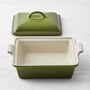 Le Creuset Heritage Stoneware Shallow Square Covered Baking Pan ...