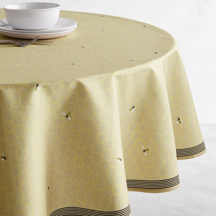 Bee Round Tablecloth | Williams Sonoma CA | Williams Sonoma