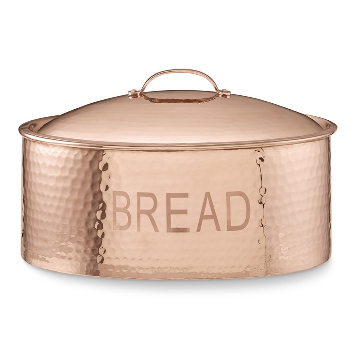 Hammered-Copper Bread Box | Williams Sonoma