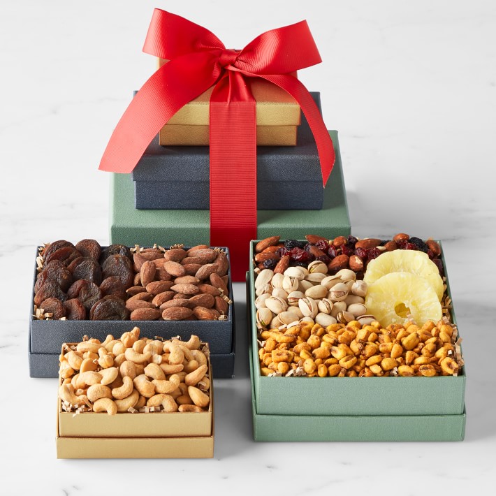 Manhattan Fruitier Dried Fruit & Nut Gift Tower | Williams Sonoma