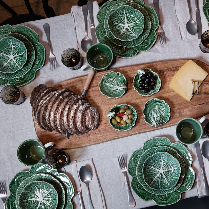 Bordallo Pinheiro Cabbage Dinner Plates | Williams Sonoma