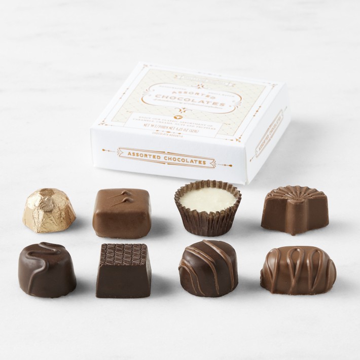 Williams Sonoma Assorted Chocolate Box, 8 pieces | Williams Sonoma