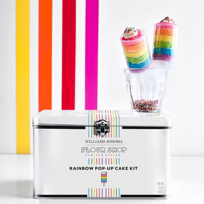 Flour Shop Rainbow Pop-Up Cake Kit | Williams Sonoma