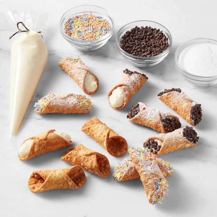 Golden Cannoli Mini Cannoli Kit, Set of 36 | Williams Sonoma